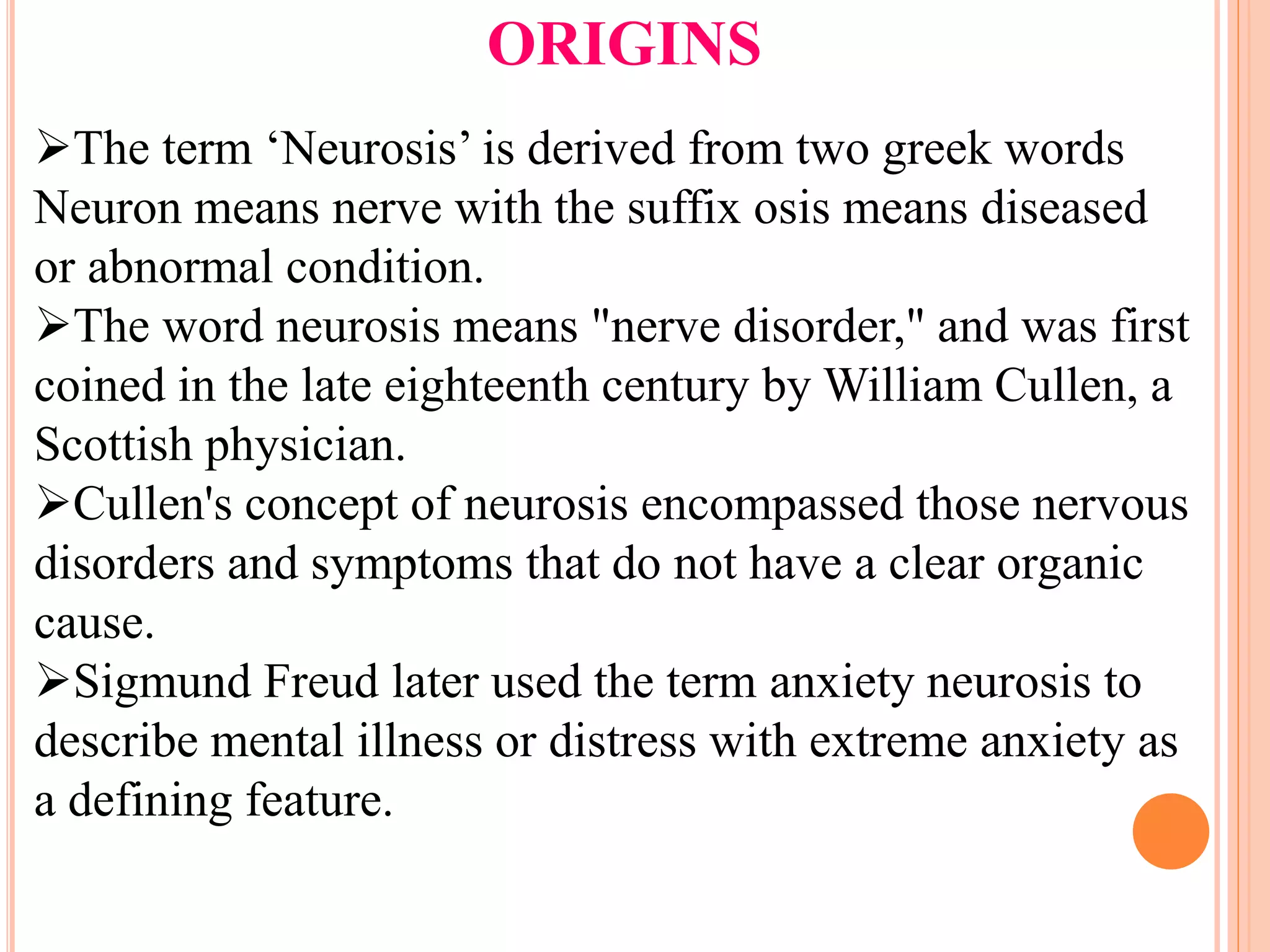 Neurotic disorder | PPT