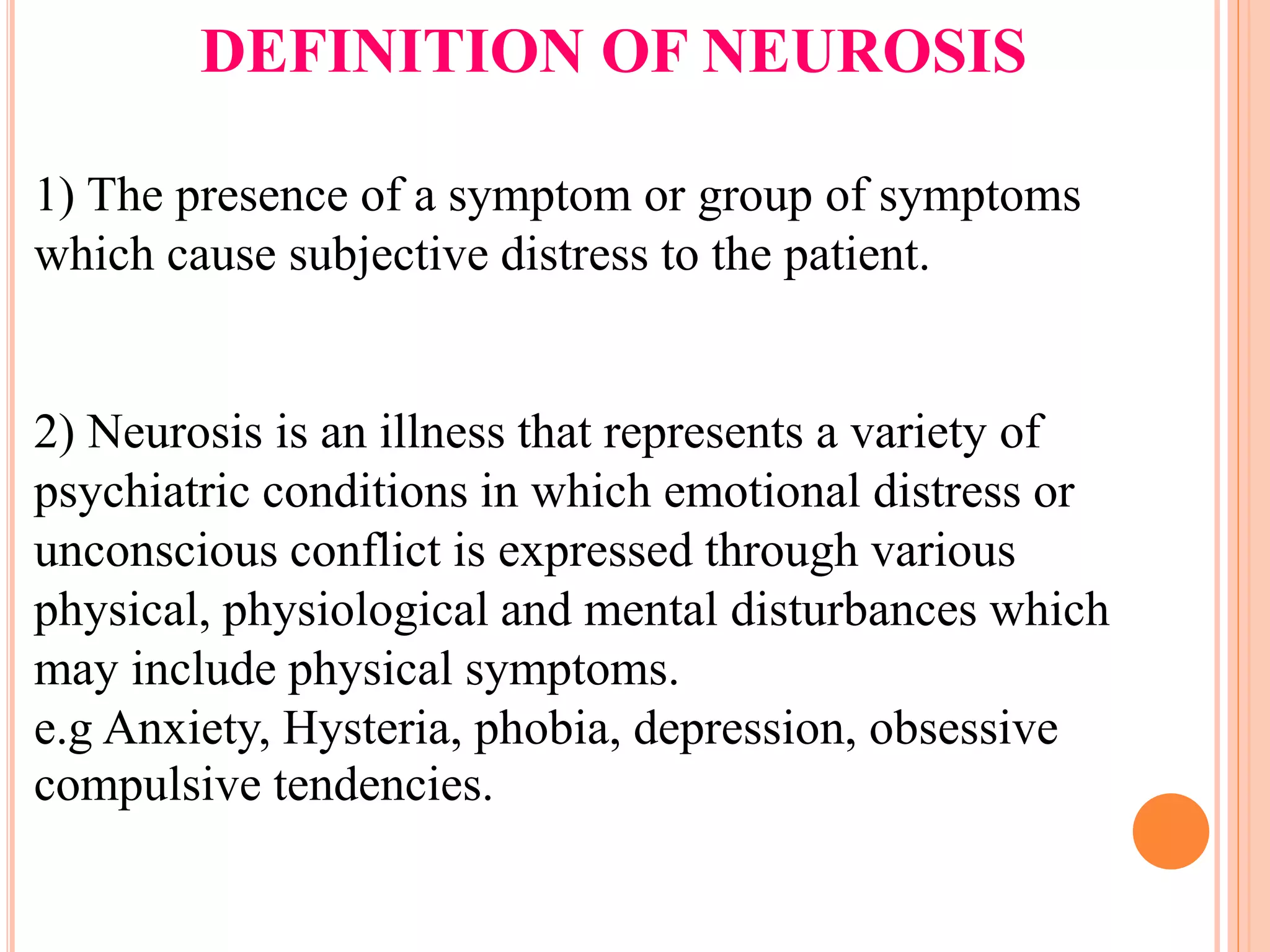 Neurotic disorder | PPT