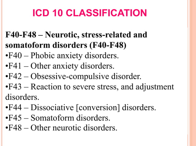 Neurotic disorder | PPT