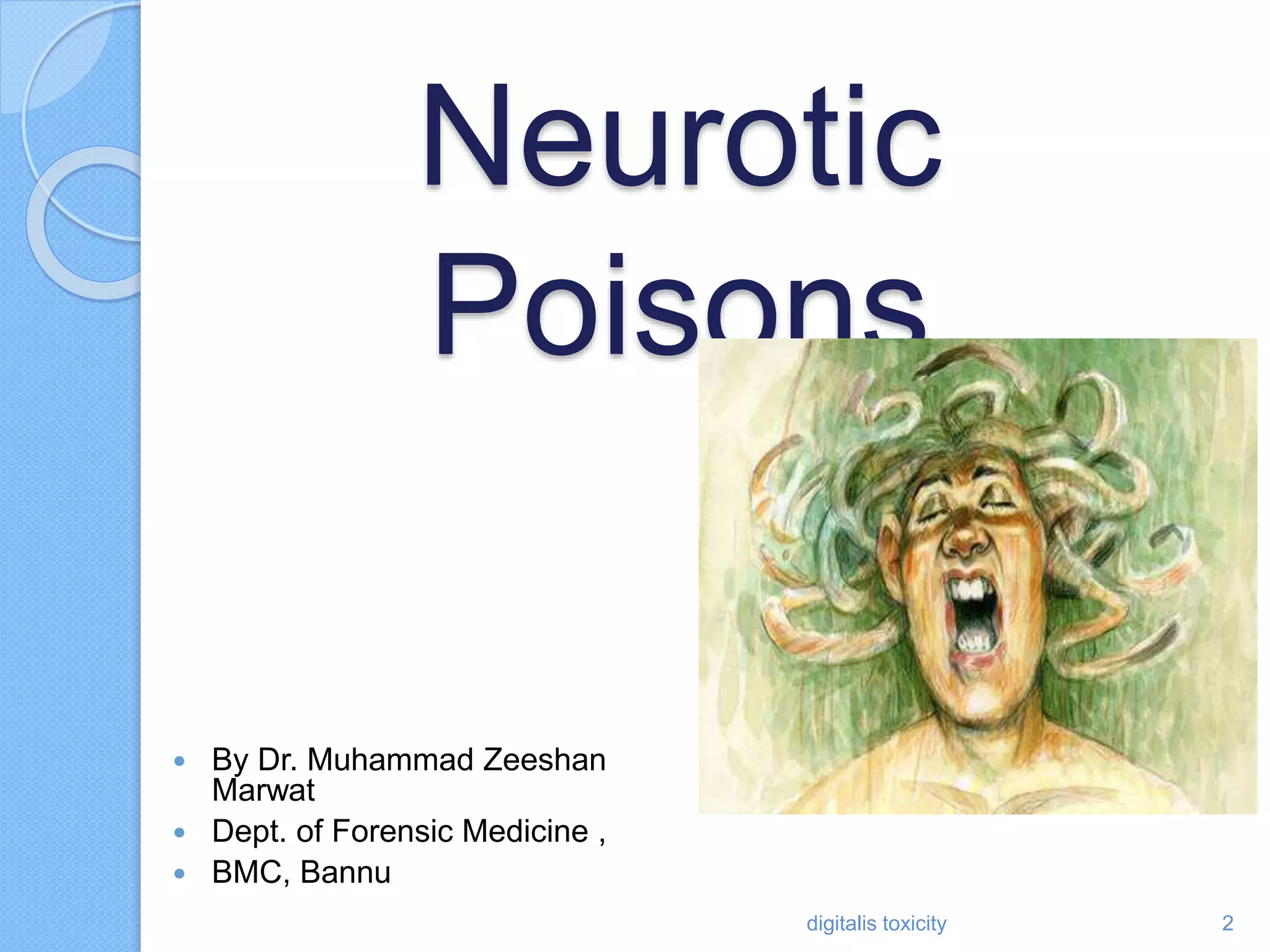 Neurotic poisons | PPTX