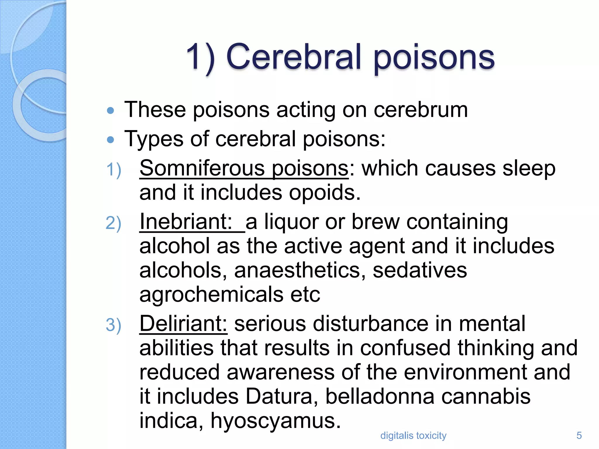 Neurotic poisons | PPTX