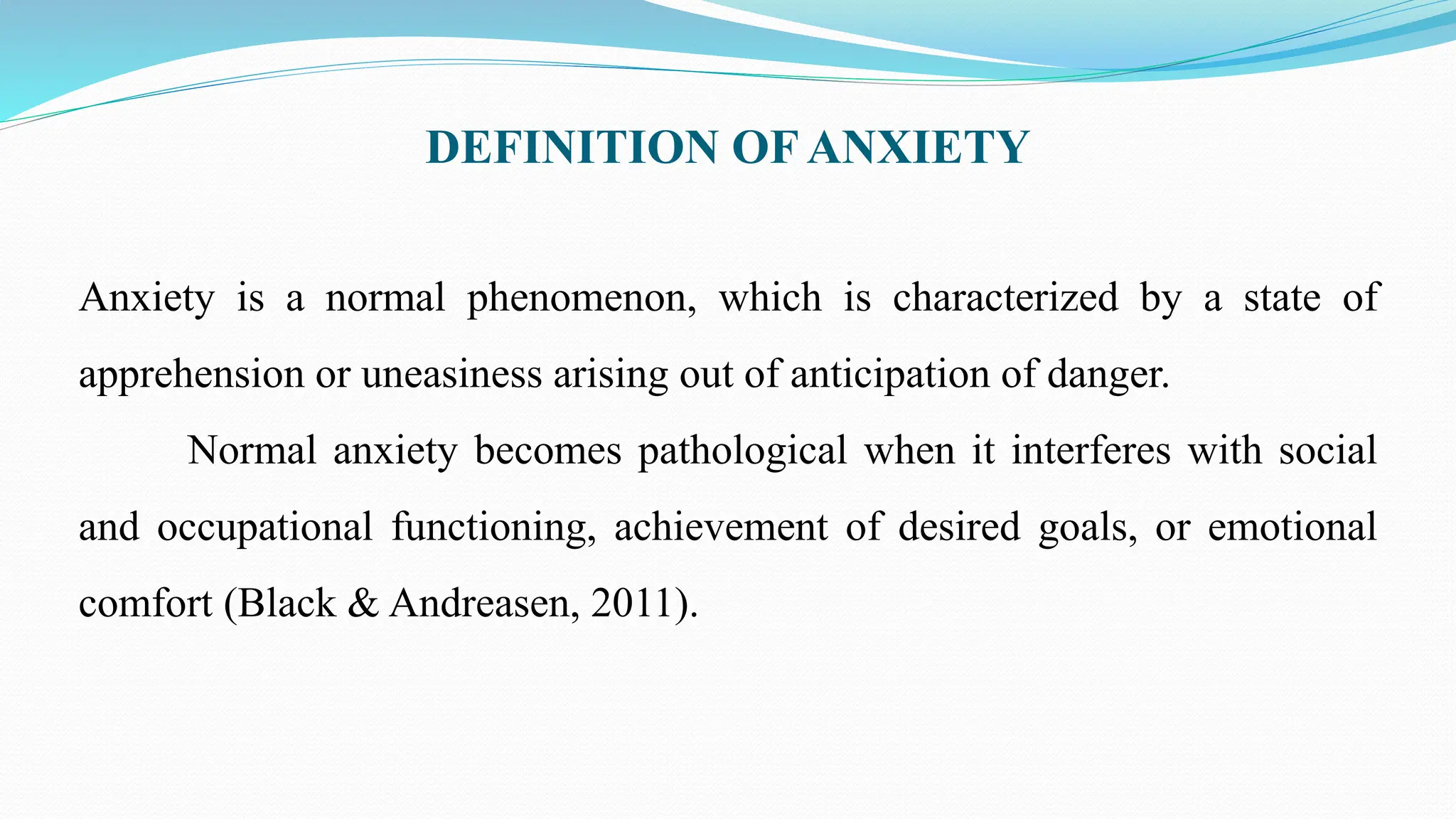 NEUROTIC STRESS RELATED DISORDERS including anxiety disorders | PPTX