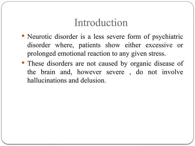 NEUROTIC, STRESS RELATED & SOMATIZATION DISORDER.pptx | Brain and Nervous System Disorders ...