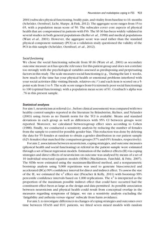 Neurotocism and maladaptive coping in patients with functional somatic ...