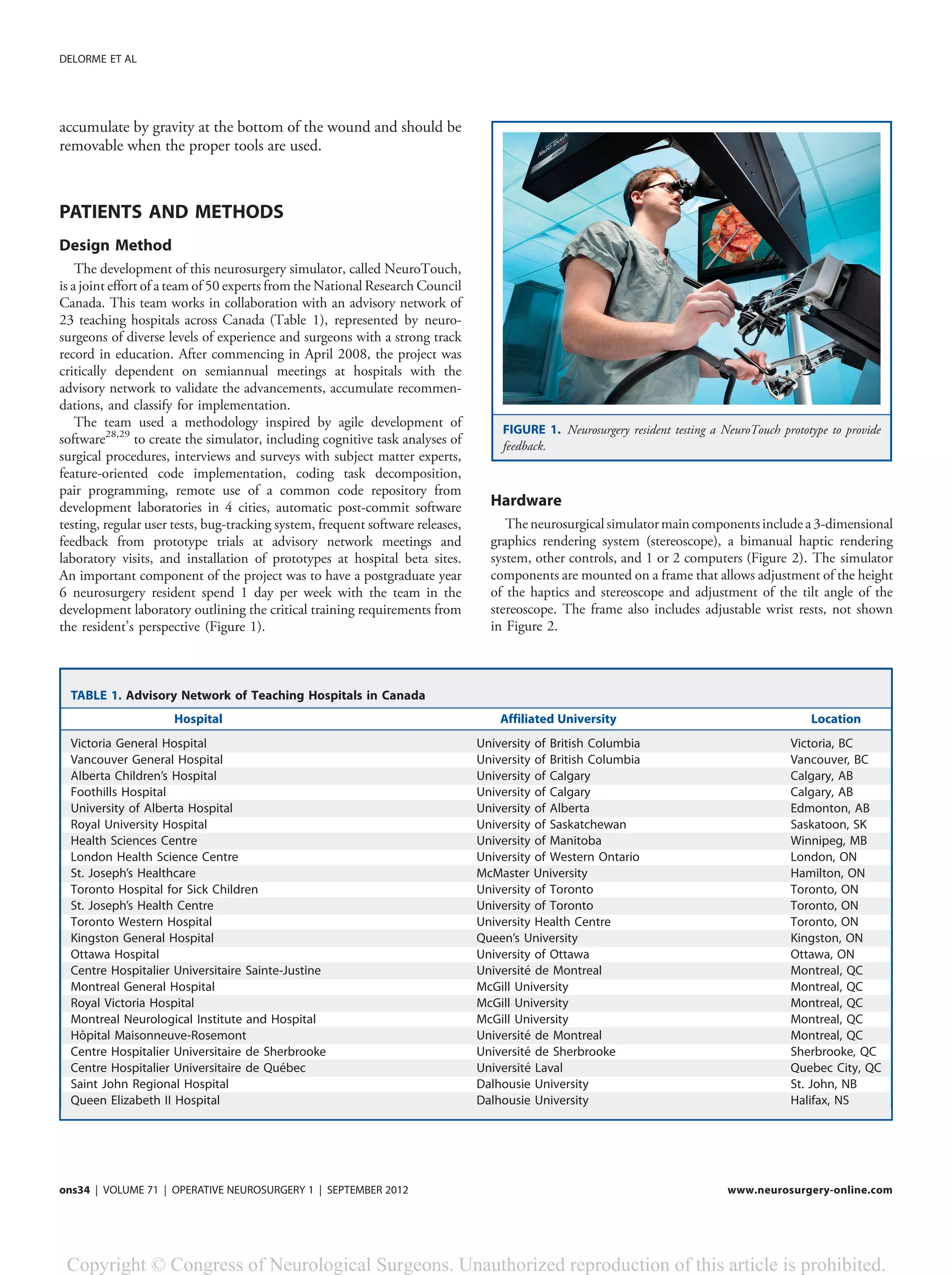 NeuroTouch: A Physics-Based Virtual Simulator for Cranial ...