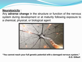 Neurotoxicity and its evaluation | PPTX