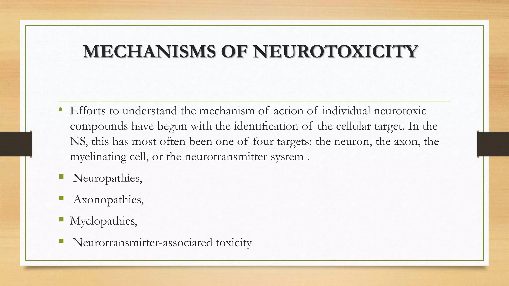 Neurotoxicity | PPTX