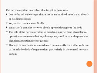 Neurotoxicity.pptx principles of toxicology M pharm | PPTX