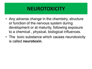 Neurotoxicity & Cytotoxicity | PPTX