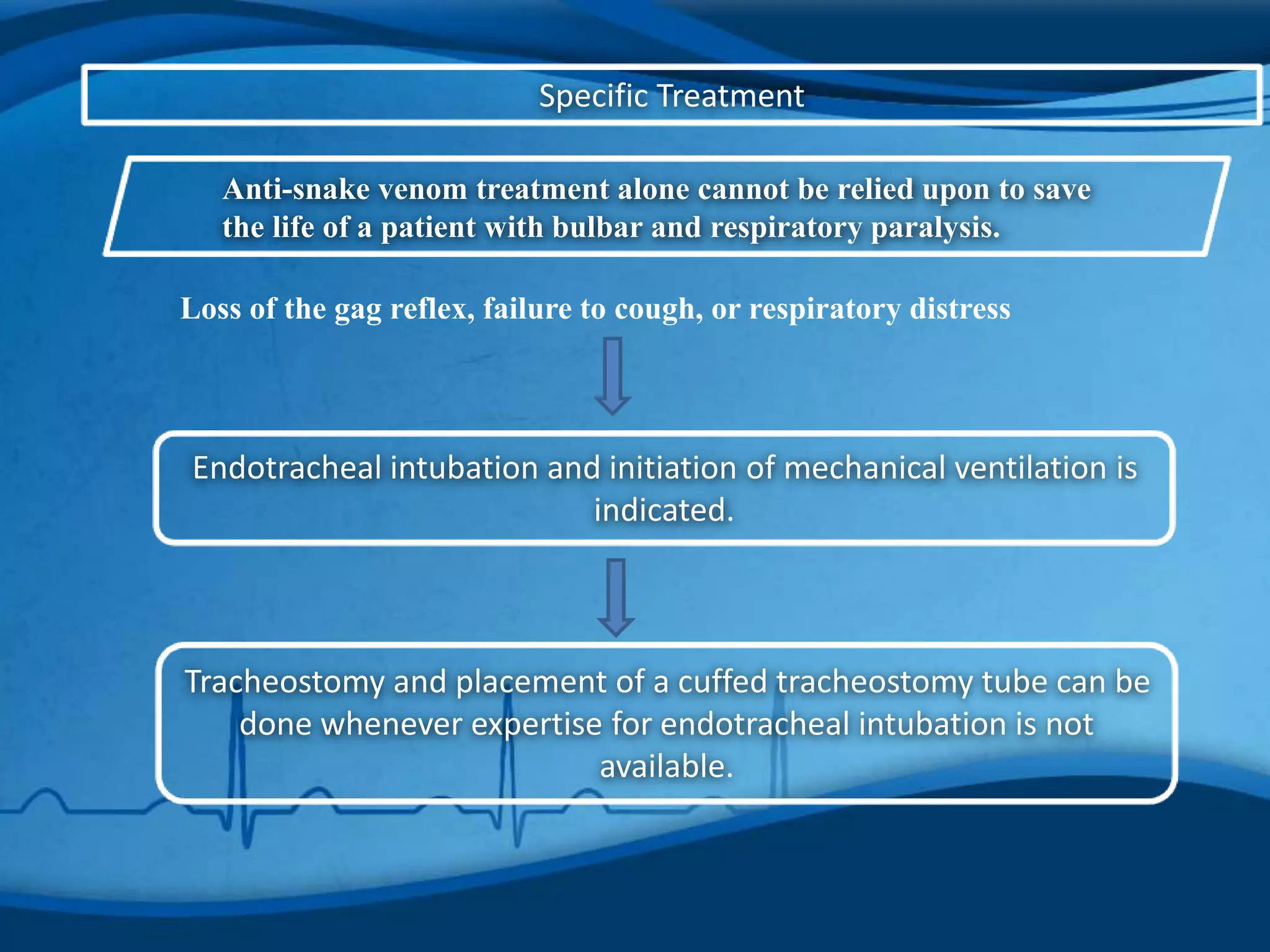 Management of neurotoxic snake bite | PPTX
