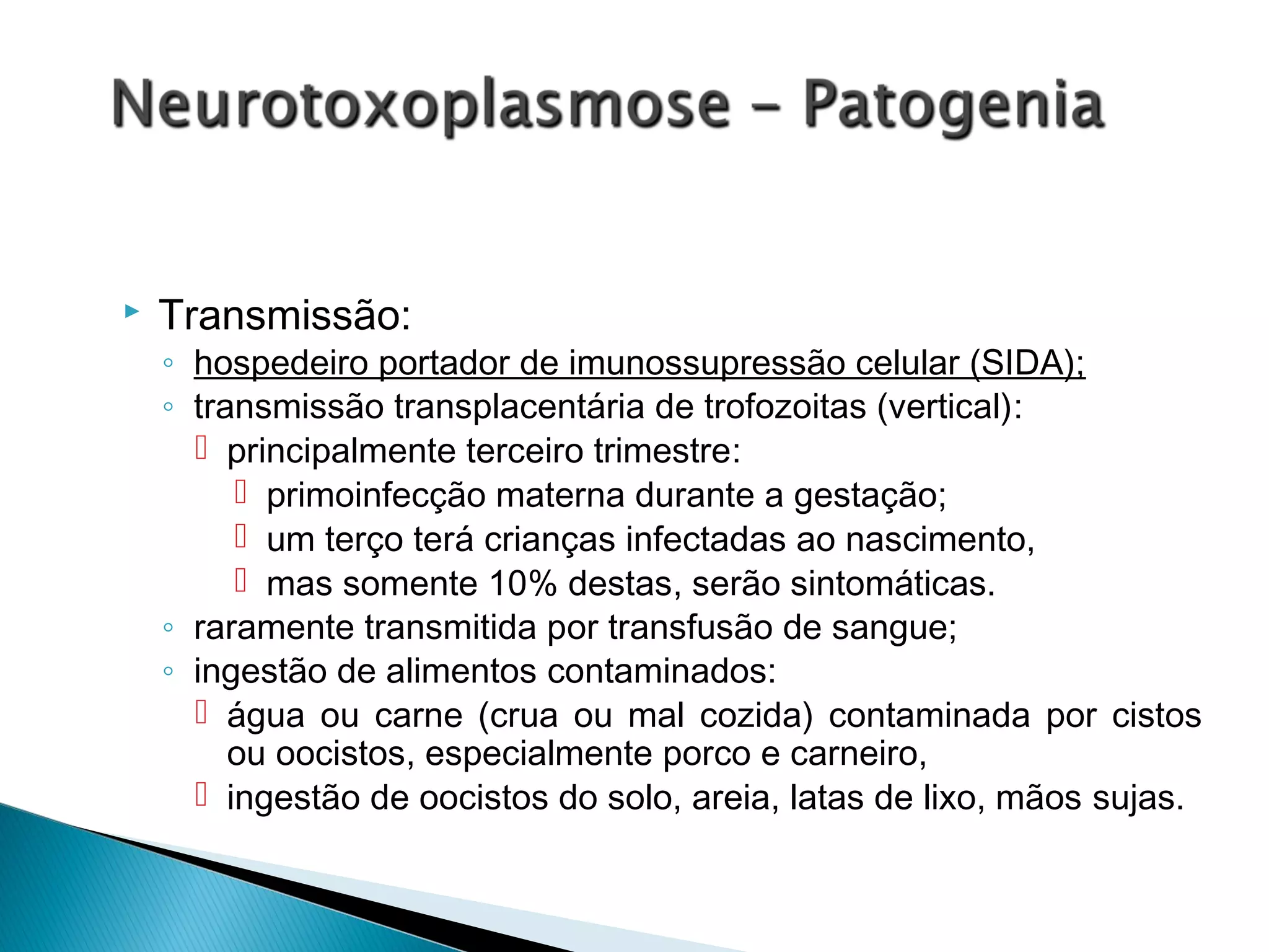 Neurotoxoplasmose | PPT