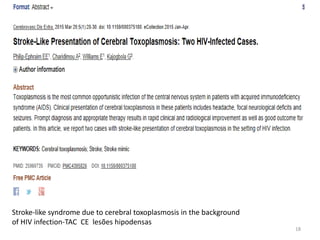 Neuro Toxoplasmose | PPTX