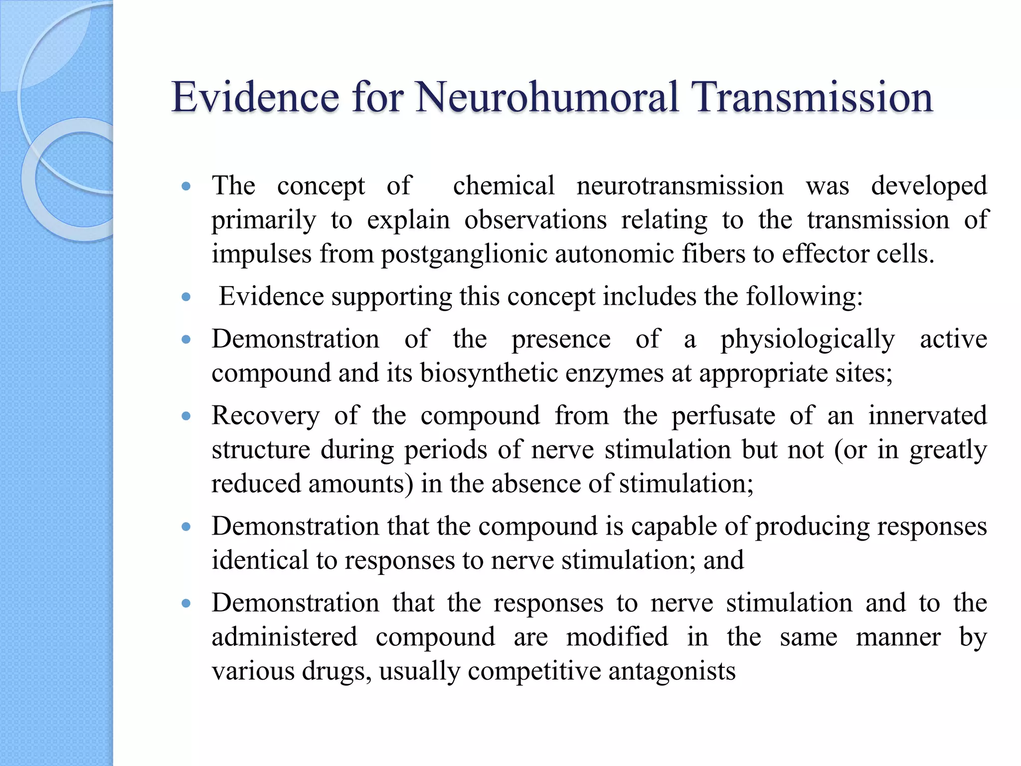 Neurotransmission | PPTX