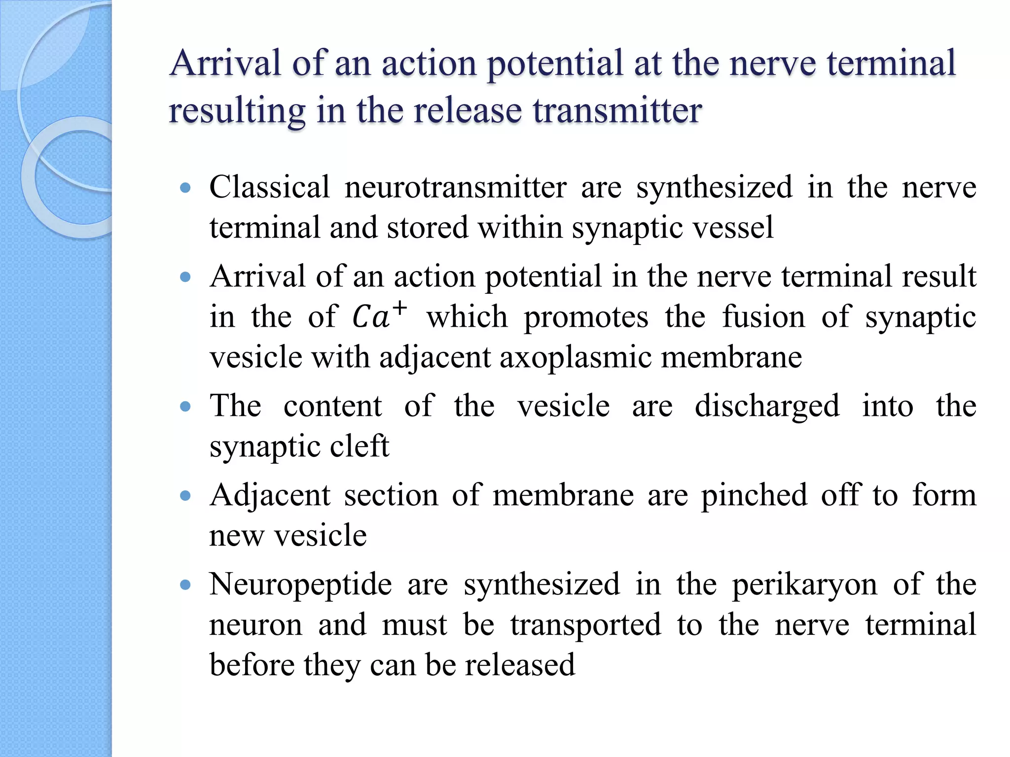 Neurotransmission | PPTX
