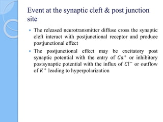 Neurotransmission | PPTX