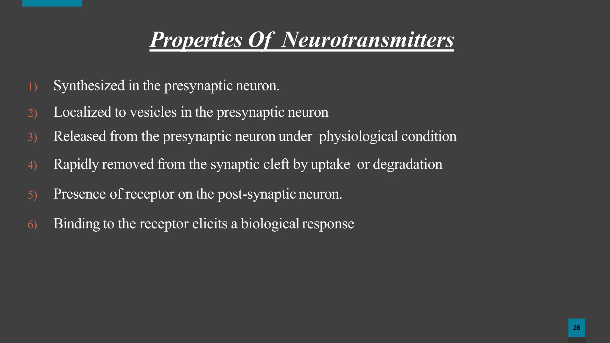Neurotransmission | Neuromodulation | Mechanism | Disorders | PPTX
