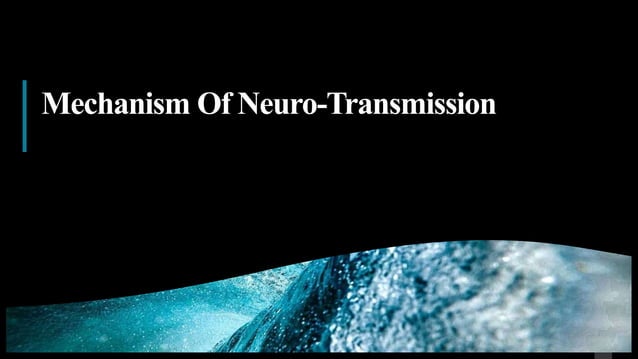 Neurotransmission | Neuromodulation | Mechanism | Disorders | PPT