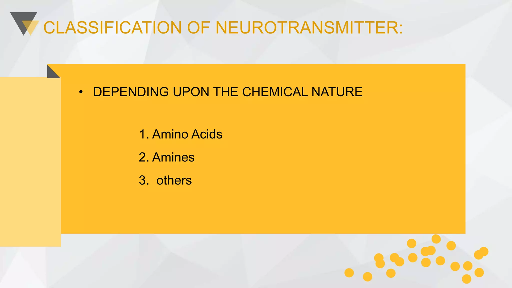 Physiology Neurotransmitter (nervous system) ppt | PPT