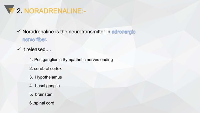 Physiology Neurotransmitter (nervous system) ppt | PPT