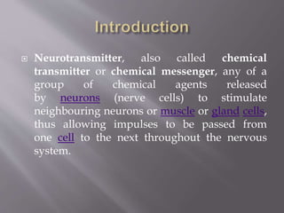 Neurotransmitter | PPT