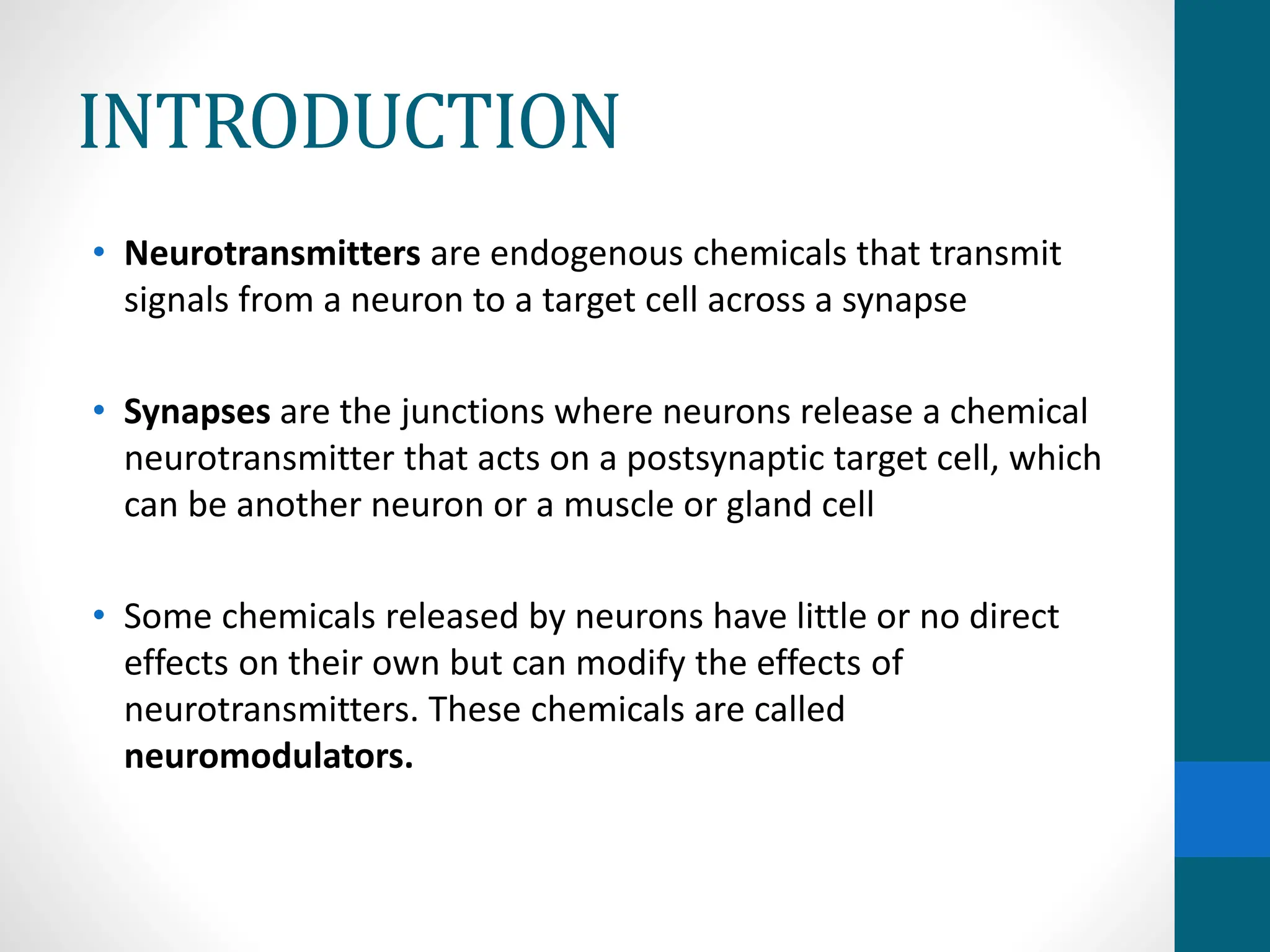 Chemical transmission in the nervous system neurotransmitter.pptx