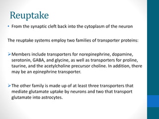 Chemical transmission in the nervous system neurotransmitter.pptx