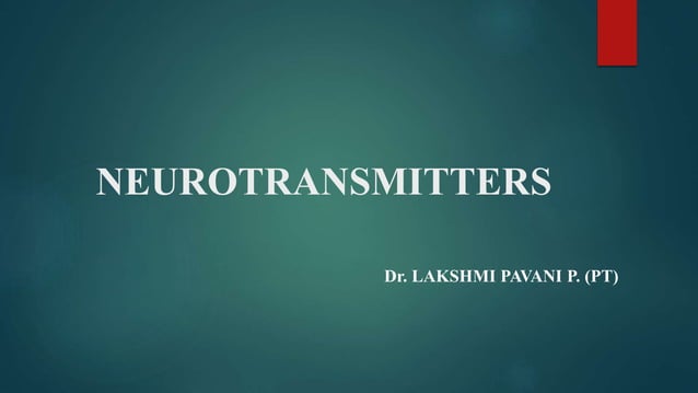 Neurotransmitter ppt | PPTX | Brain and Nervous System Disorders ...