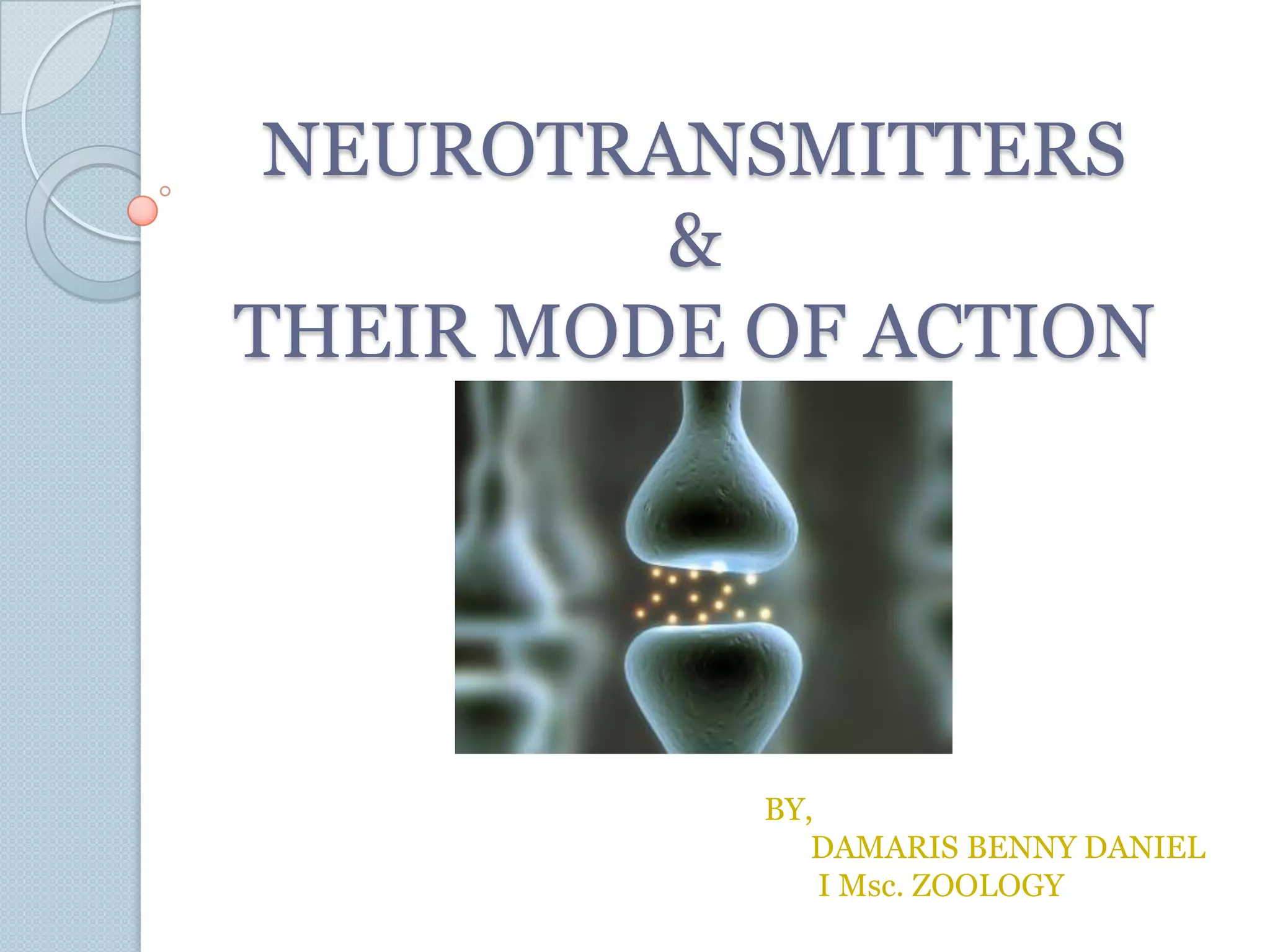 Neurotransmitters | PPTX