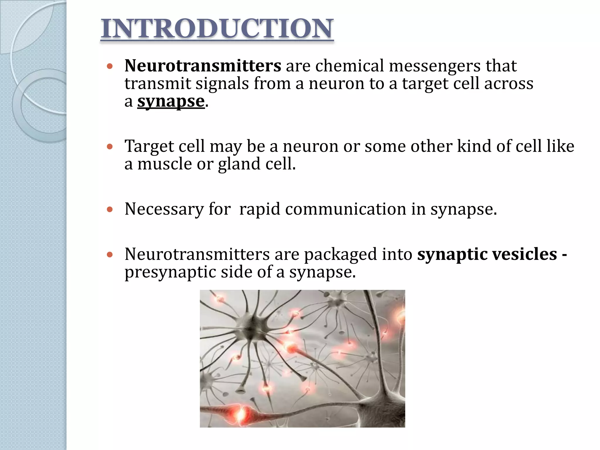 Neurotransmitters | PPTX