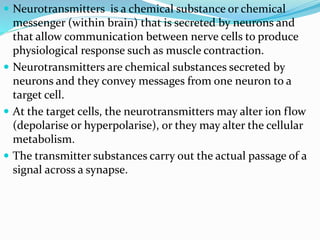 Neurotransmitters | PPT