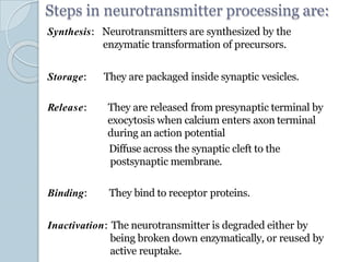 Neurotransmitters | PPTX