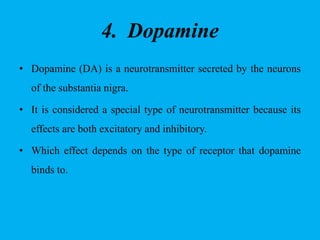 Neurotransmitters and neurohumoral transmission | PPTX