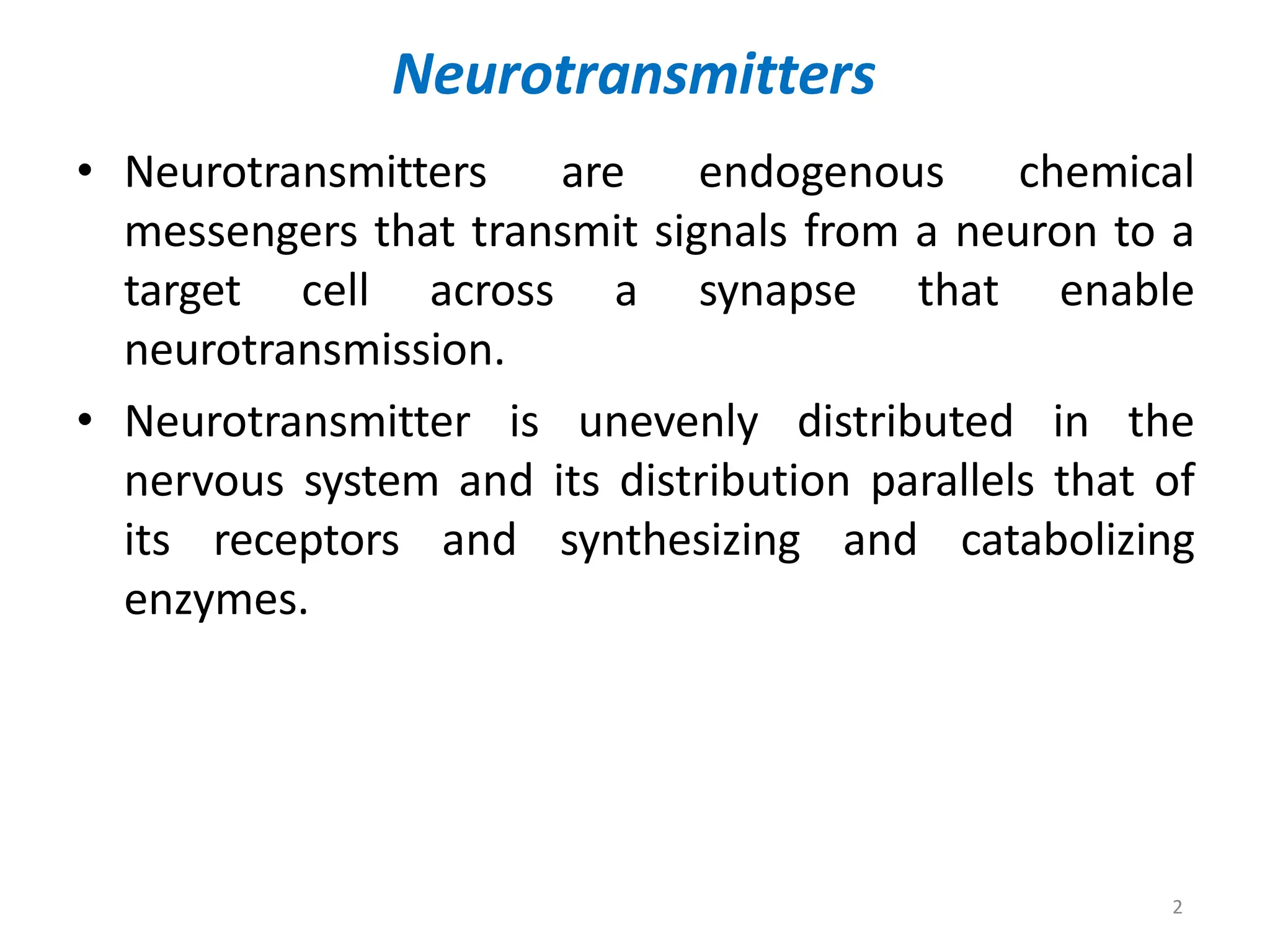 neurotransmitters-Histamine, Acetylcholine,Dopamine,GABA,Amino acid ...