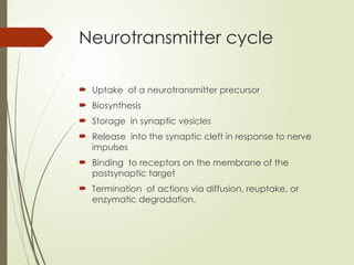 Neurotransmitters 2021 their functions and adaptions | PPT