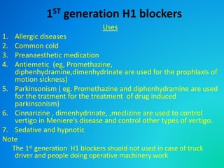 Neurotransmitters and histamine pharmacology | PPTX