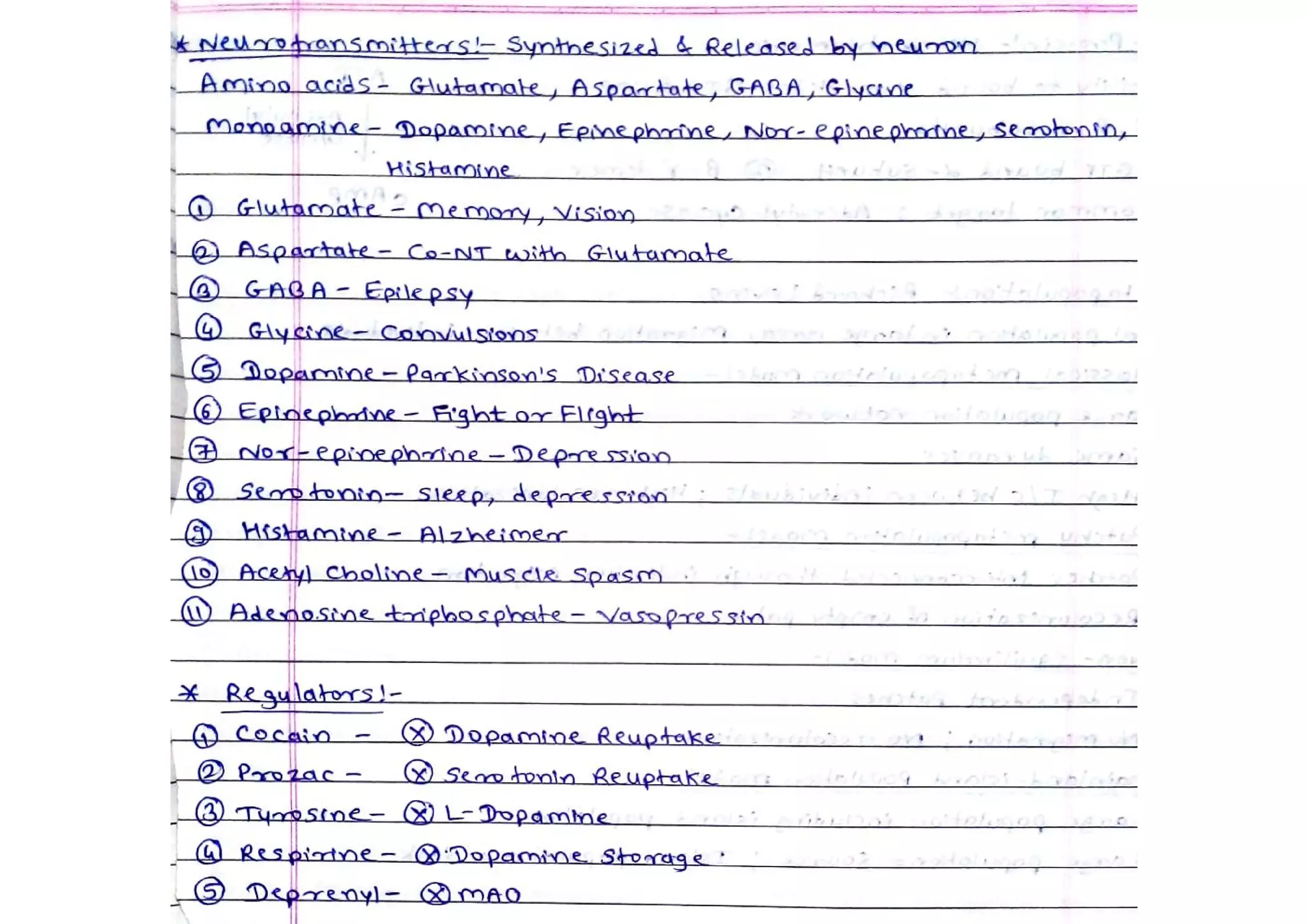 Neurotransmitters and Regulators | PDF | Brain and Nervous System Disorders | Diseases and ...