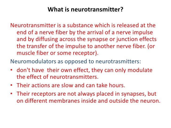 Neurotransmitter systems of the brain and their functions