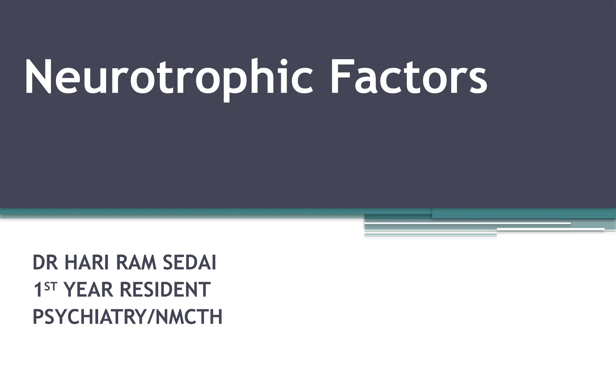 Neurotrophic Factors | PPTX