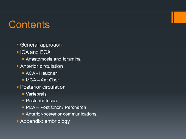 Neurovascular anatomy | PPTX | Brain and Nervous System Disorders ...
