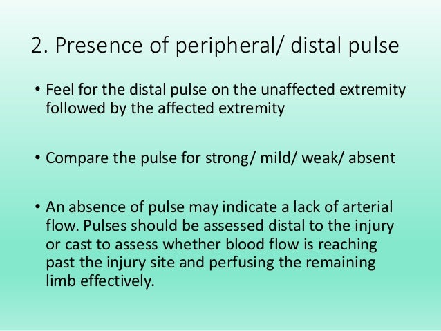 Neurovascular assessment