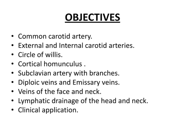 Neurovasculature and lymphatic drainage of head and neck | PPTX