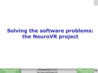 NeuroVR: Open Source VR toolkit for Behavioral Healthcare and ...