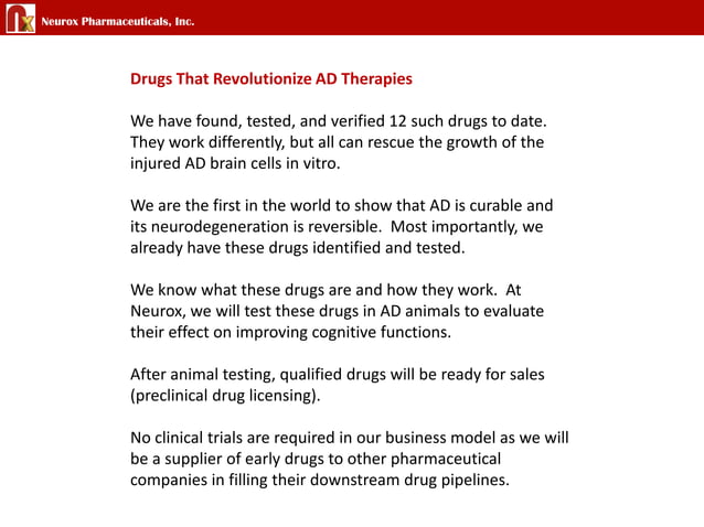 Neurox Overview | PPT
