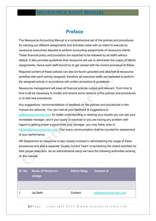 Accounting Manual | PDF