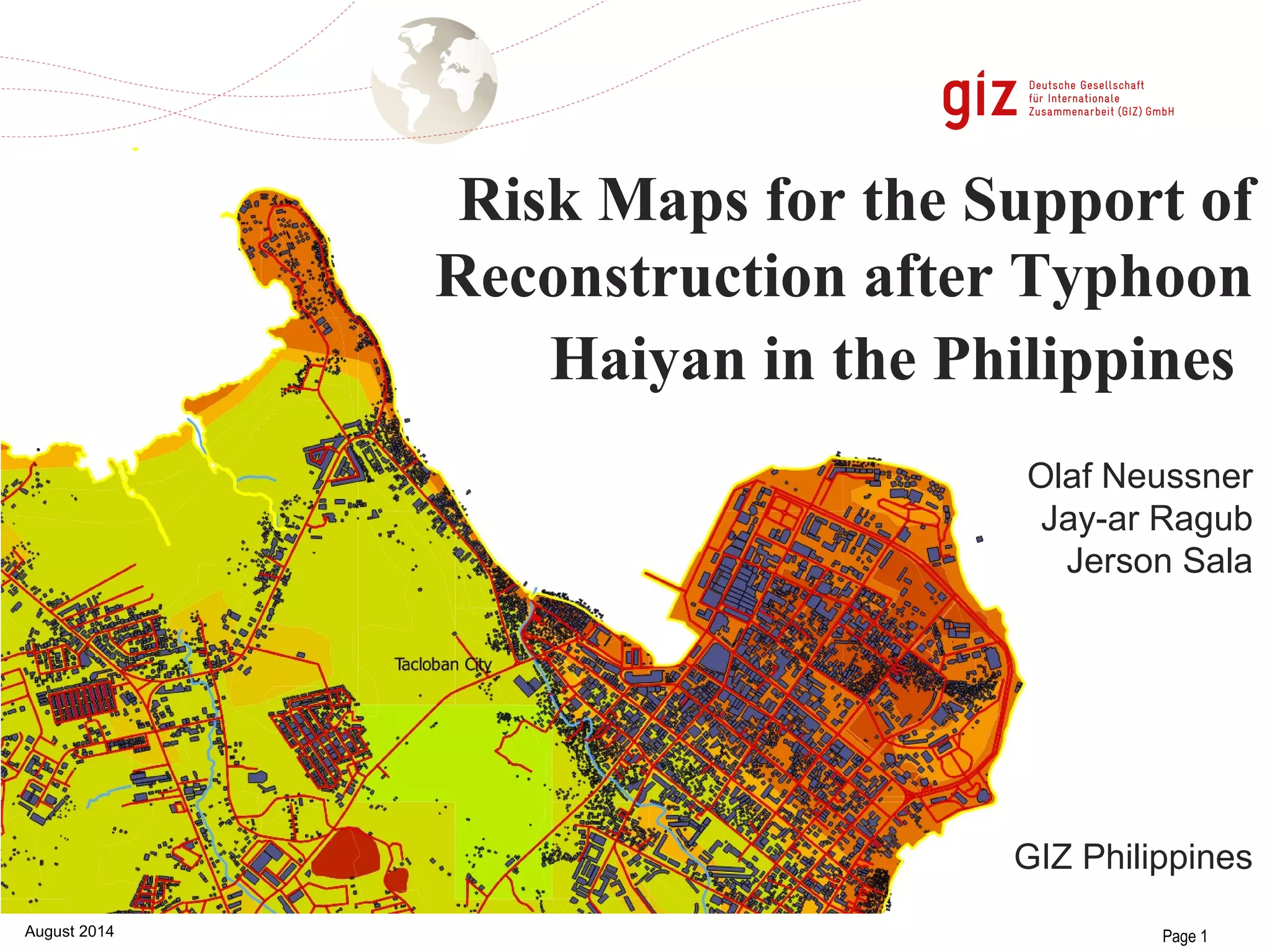 NEUSSNER-Risk maps for the support of reconstruction after Typhoon ...