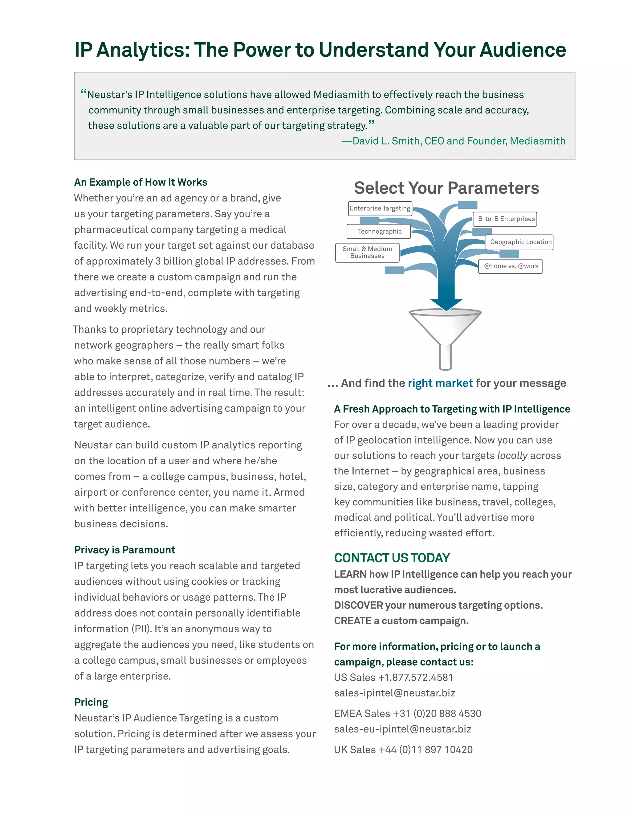 Neustar audience targeting for display advertising | PDF