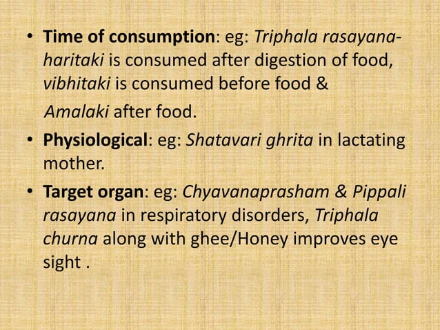 Neutraceutical and rasayana chikitsa in Ayurveda | PPTX