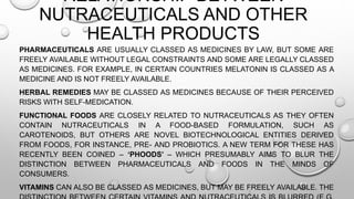 Neutraceuticals and Functional Foods | PPTX