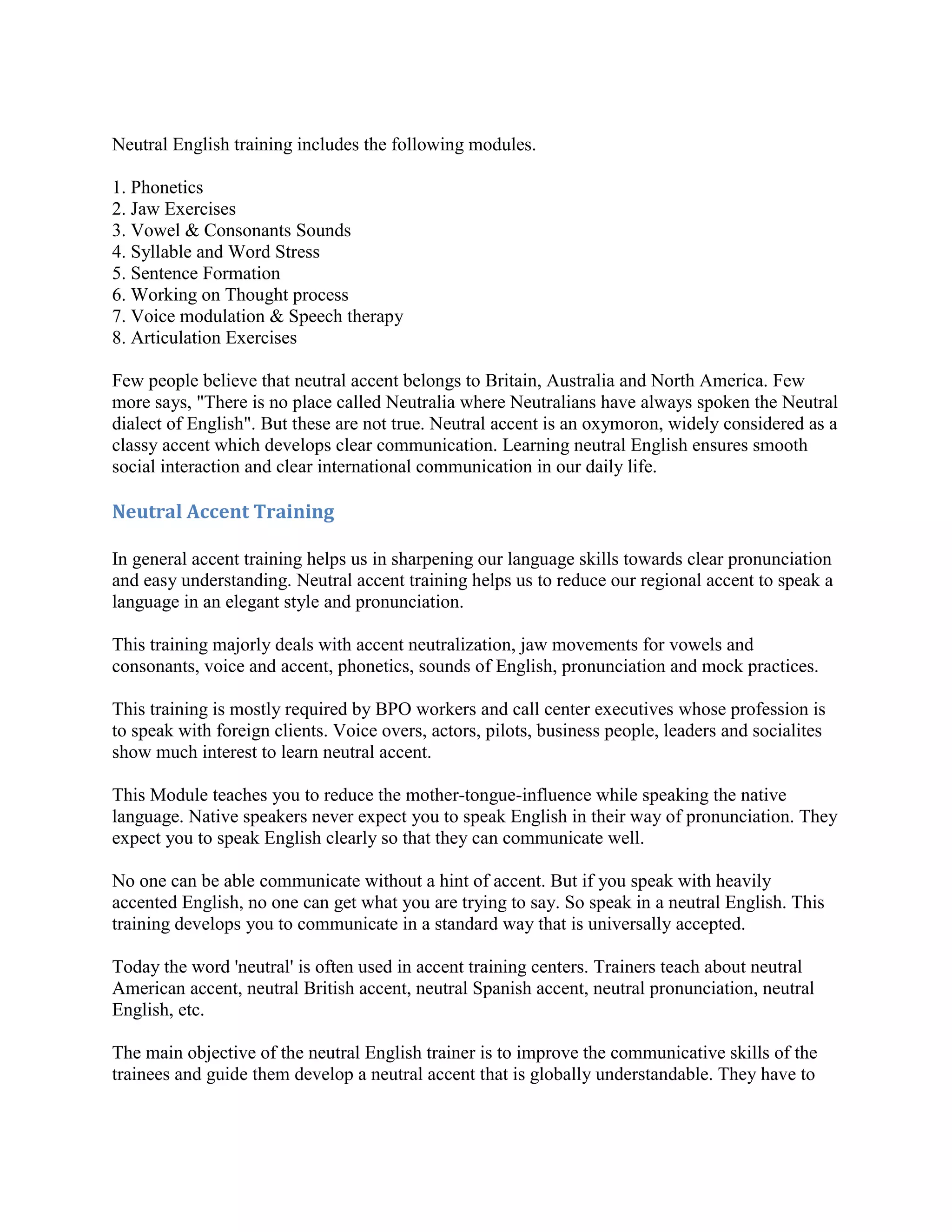 Neutral accent | DOC