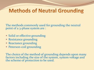 Neutral grounding | PPTX